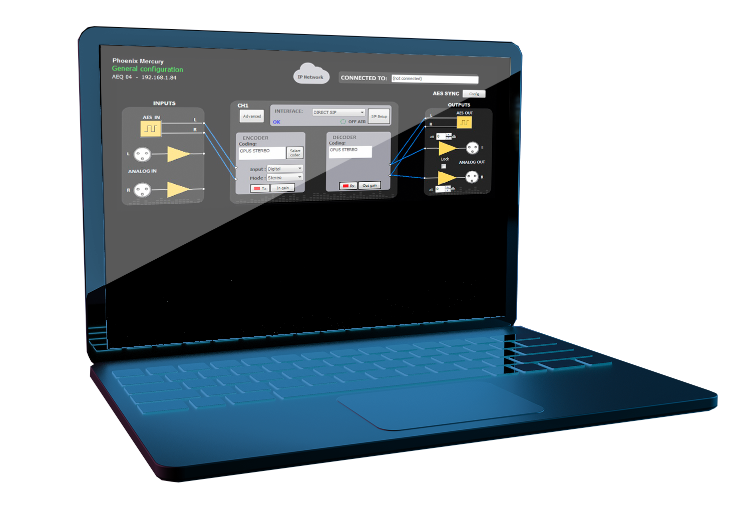 MERCURY | Full duplex stereo IP audiocodec